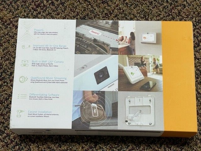 Qolsys IQ-4 PowerG, 7" Verizon IQP4001 10 DOOR KIT+ 6 MONTHS ALARM ...