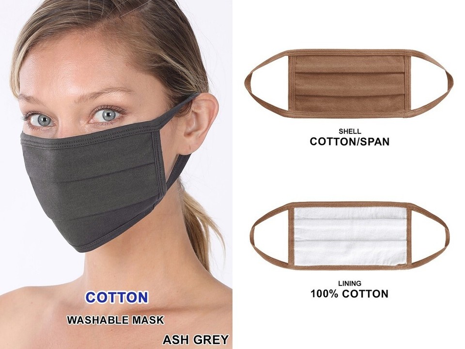 1 pc NEW Soft Cotton DOUBLE LAYER Face Mask Washable Unisex Reusable | eBay