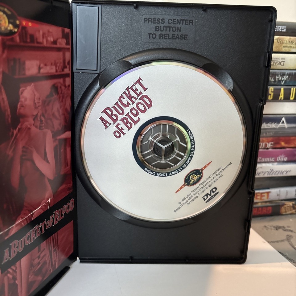A Bucket of Blood DVD Movie Horror Halloween Scary Suspense Used Very ...