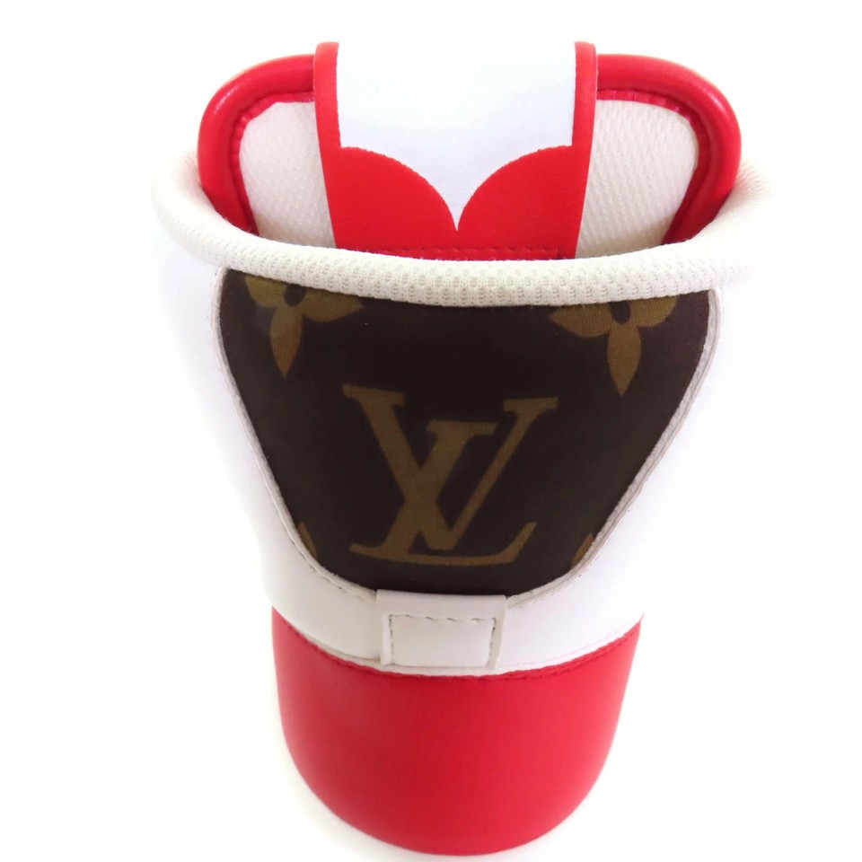 LOUIS VUITTON 2021 Charlie Line LV Logo Monogram Lace Up Leather High ...