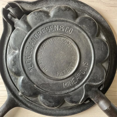 Cast Iron Waffle Heart for sale | eBay