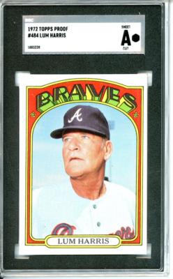 1972 Topps #484 Lum Harris 7 card progressive proof. 27a | eBay