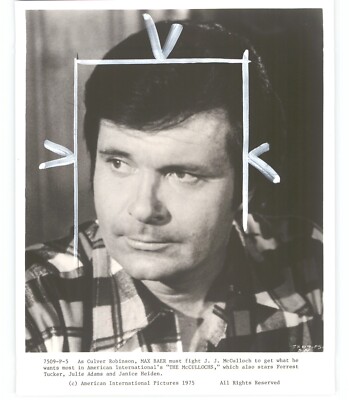 HOLLYWOOD Actor MAX BAER in Film 'The McCullochs' VINTAGE 1975 Press ...