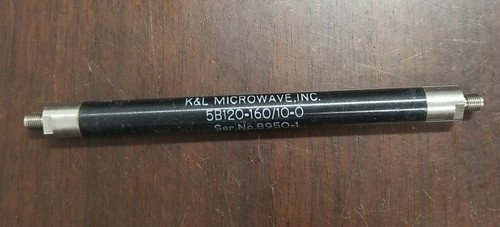 K&L Microwave 5B120-160/10-0 Coaxial Tubular RF Filter Band Pass | eBay