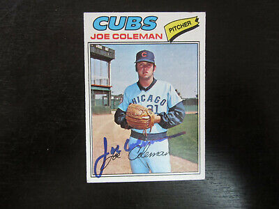 1977 Topps # 219 Joe Coleman Autograph Signed Card (M) Chicago Cubs | eBay