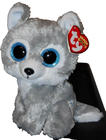 Ty Beanie Boos - WARRIOR the Grey Wolf (Great Wolf Lodge Exclusive) 6 ...