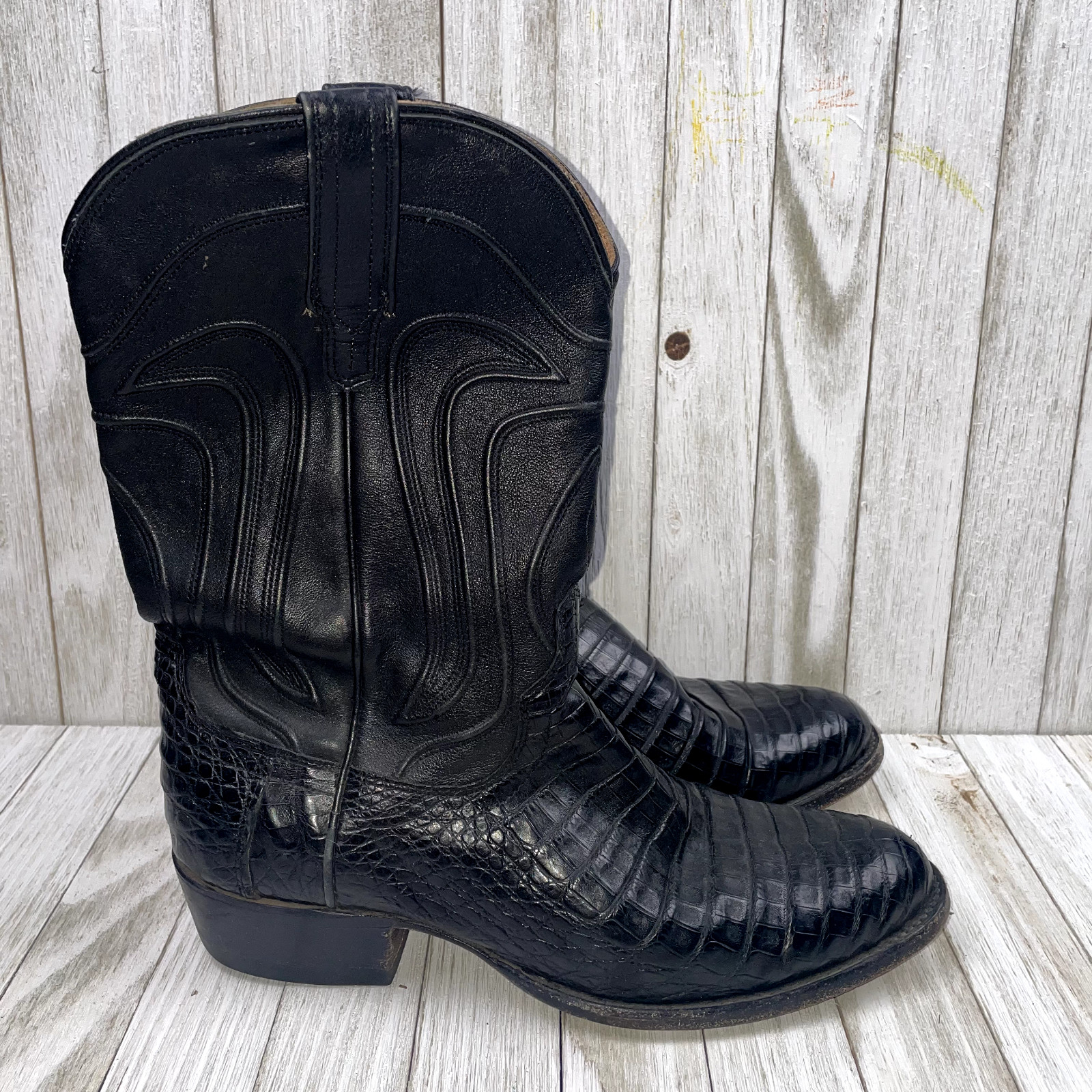 Tecovas The Dillon Caiman Cowboy Boots Mens Size 9.5 … - Gem