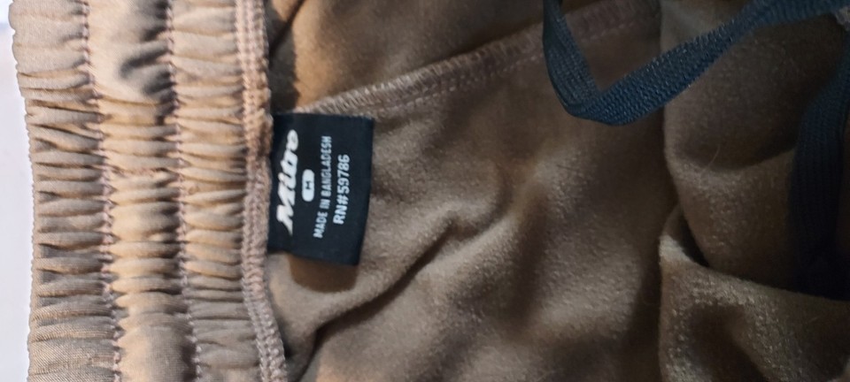 MITRE SWEATPANTS MENS MED PANTS BROWN JOGGERS POCKETS W/ ZIPPER ADJUST ...