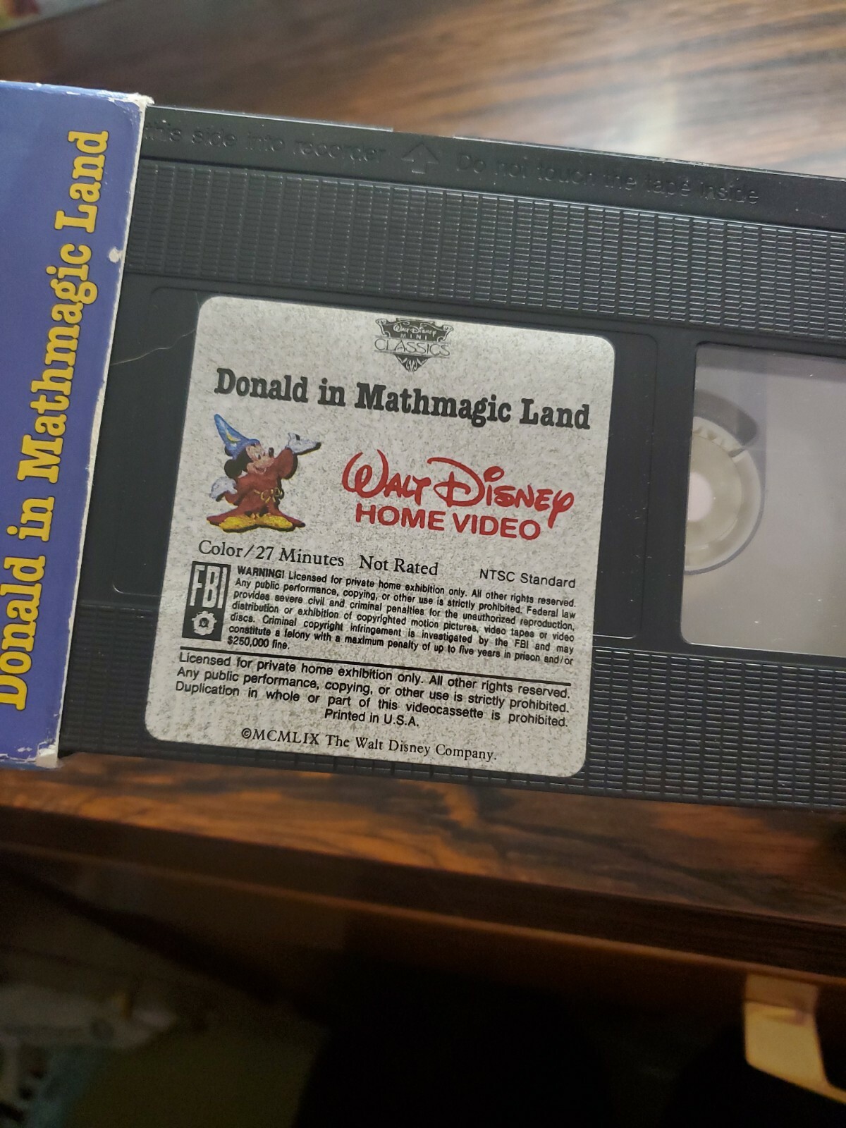 1991 Walt Disney Mini Classics - Donald in Mathmagic Land VHS ...