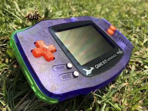 Nintendo Gameboy Advance GBA AGB-001 Orange Green Purple Gaming Console ...