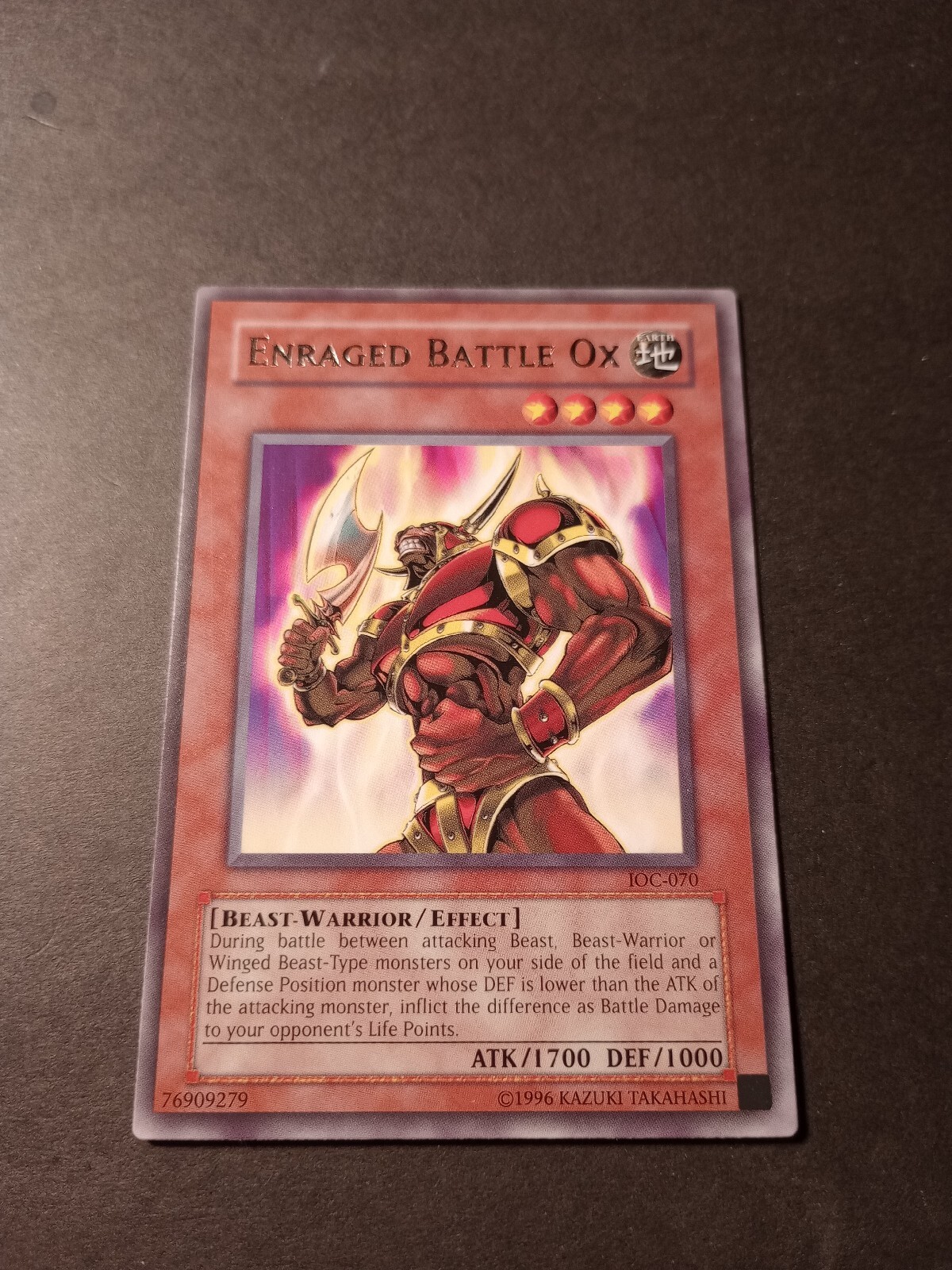 Yu-Gi-Oh! Enraged Battle Ox Rare Card IOC-070 LP | eBay