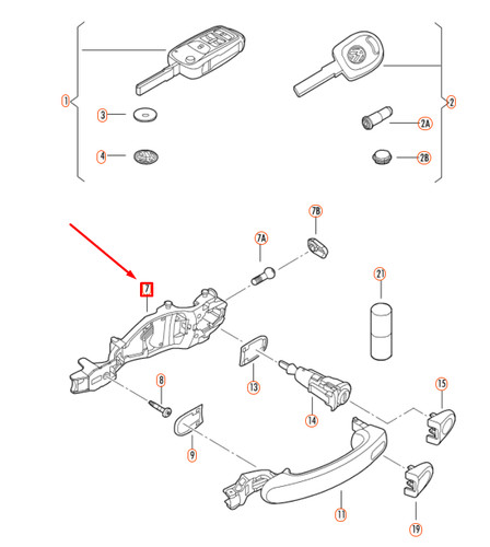 OEM VW JETTA A6 FRONT LEFT EXTERIOR DOOR HANDLE MOUNTING BAR 5N0839885H ...
