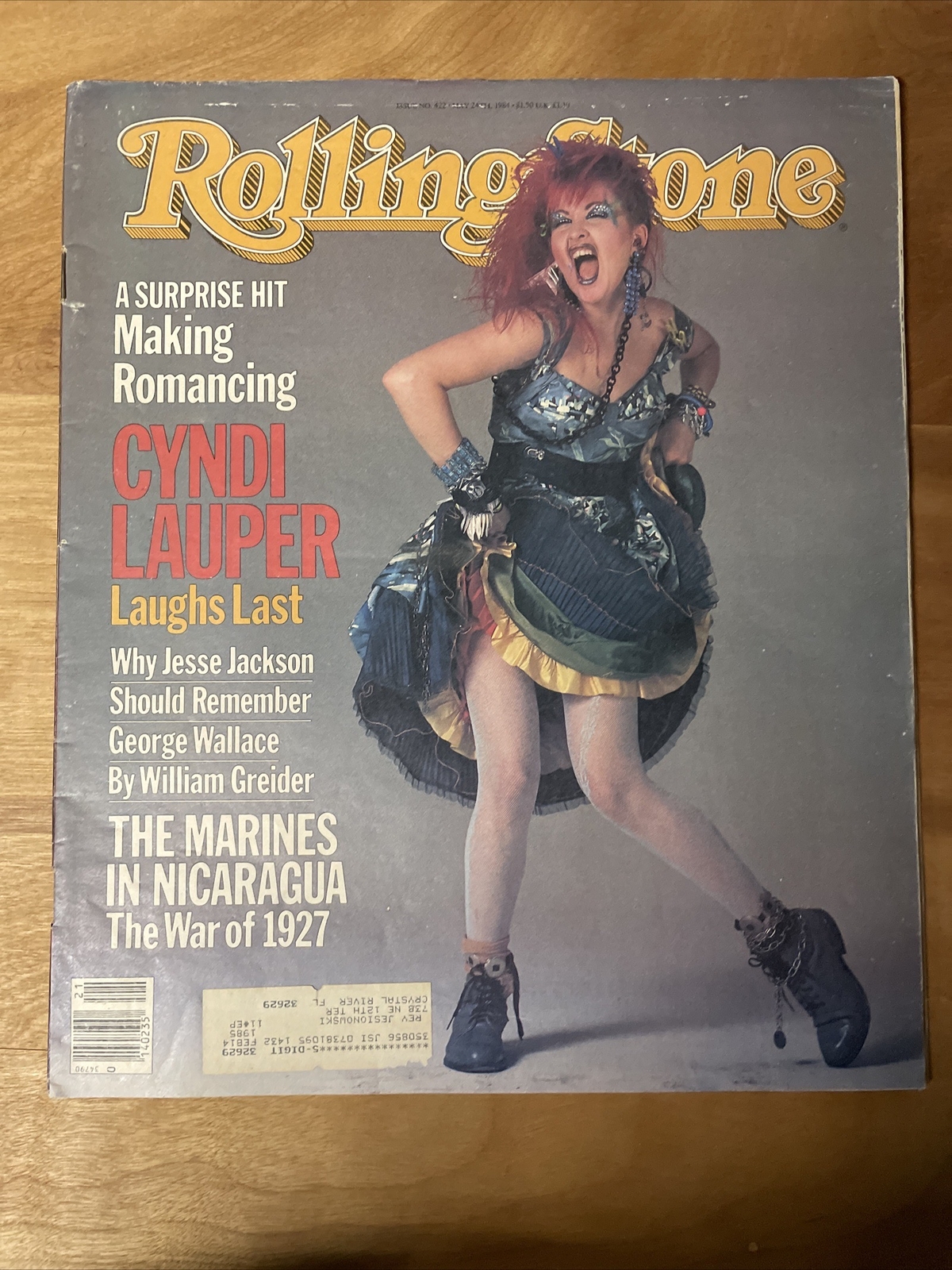 Vintage 1984 Rolling Stone Magazine Issue May Issue NO. 422 Cyndi ...
