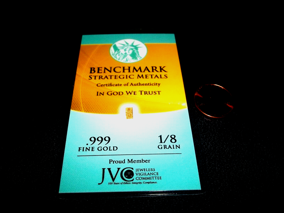 24K GOLD BAR, 1/8 GRAIN BULLION CERT CARD, NEW 2025 | eBay