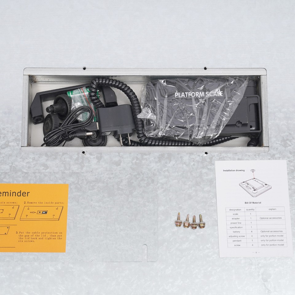 1000lbs Animal Scale Stainless Platform Scales for Hogs Goat Sheep ...