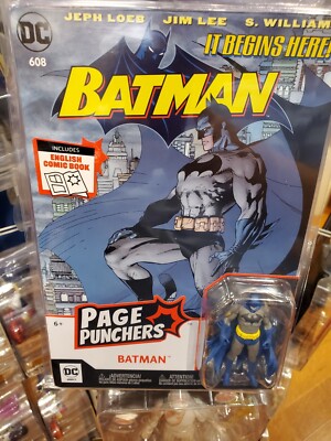 Batman #608 2nd Pr Jim Lee Cover Page Punchers McFarlane Toys w/ figure ...