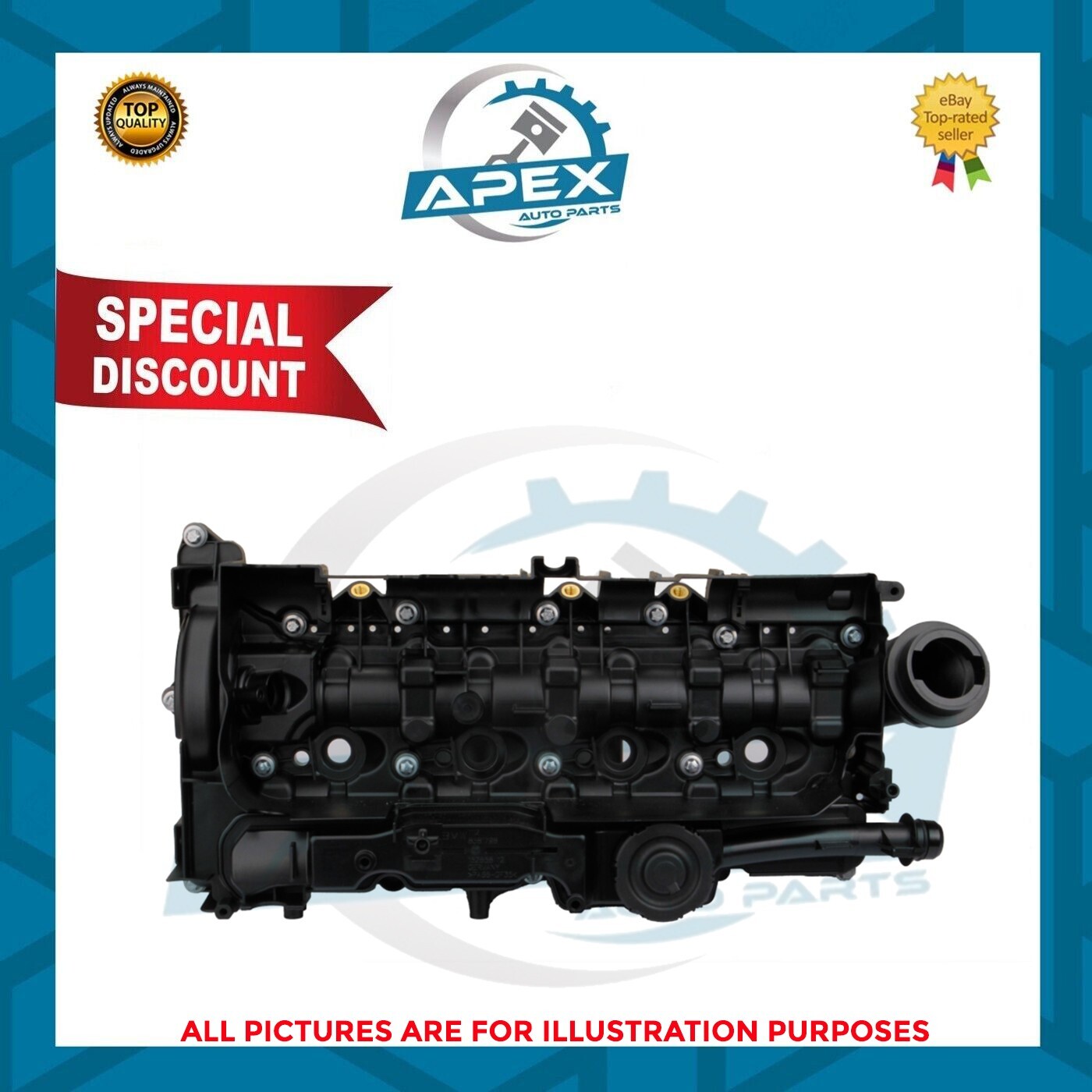 BMW B47D20 ROCKER VALVE COVER 2.0 DIESEL 1 3 5 SERIES X3 X4 X5 ...