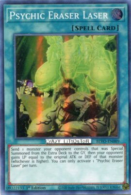 3 X YU-GI-OH PSYCHIC ERASER LASER 1ST ED SUPER RARE MINT BLVO-EN089 | eBay