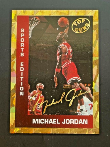 1992-93 Sports Edition Michael Jordan Top Guns Gold Prism | eBay UK