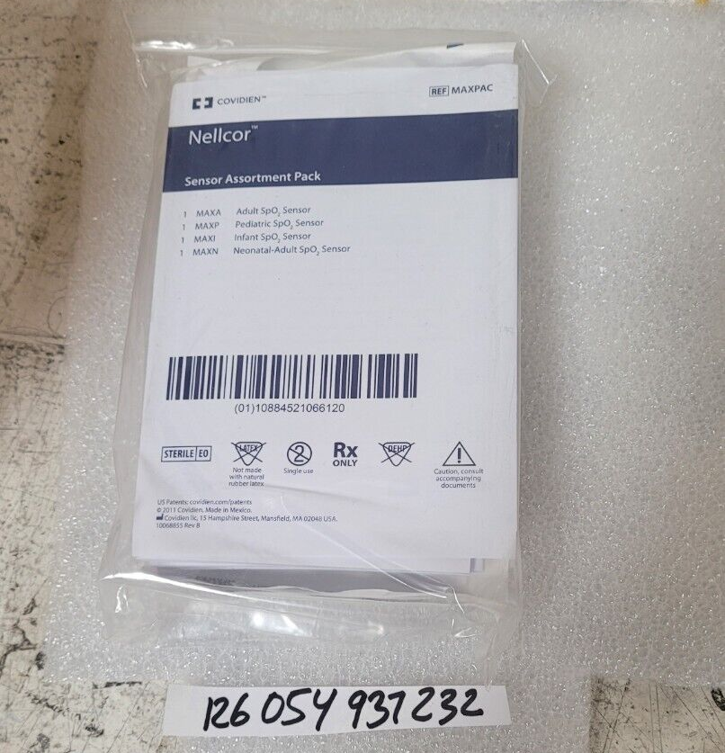 4PCS PER PACK NELLCOR SENSOR ASSORTMENT PACK SPO2 Sensors | eBay
