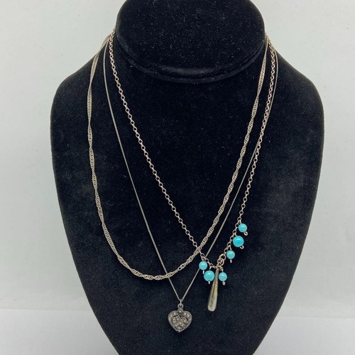 Sterling Silver Necklace Jewelry Bundle 3pcs 11.4g | eBay
