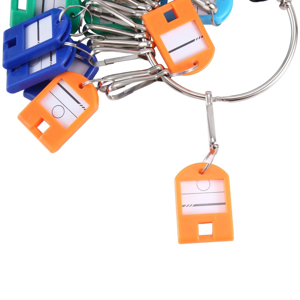 Portable Key Organizer, with 30 Individual Spring Hooks and Key Tags ...