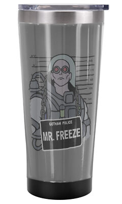 Batman The Mr. Freeze Mugshot Tumbler 20oz Vacuum Insulated Leak ...