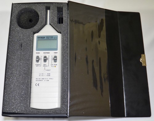 EXTECH 407736 Sound Level Meter With Case in Working Condition. | eBay
