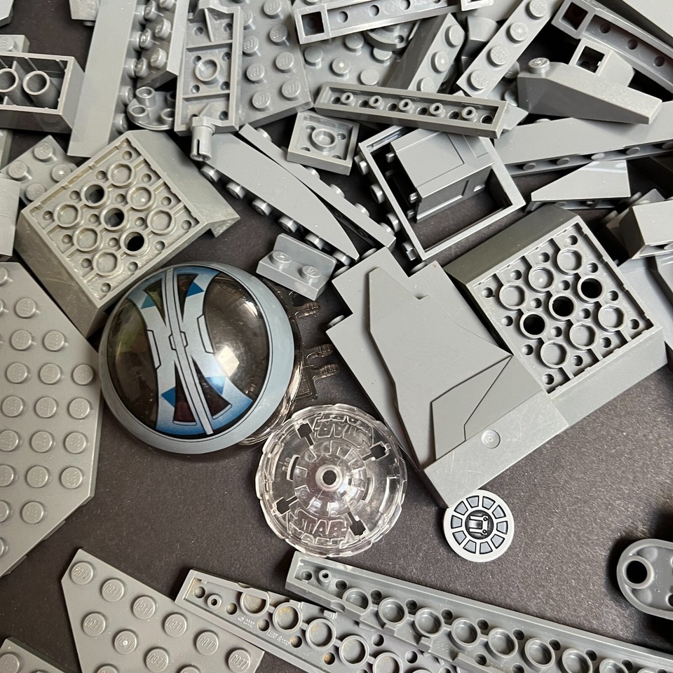 1 lb Lot Dark Gray Lego Piece Huge Bulk Lot Mixed Bricks Parts Star ...