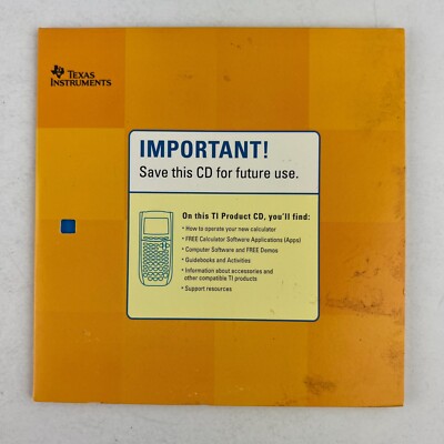 Texas Instruments TI Graphing Product CD v1.4 PC CD-ROM | eBay Australia
