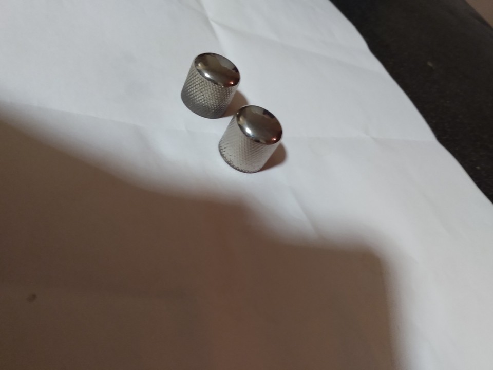 Relic Metal Dome Top Control Knobs - Worn Chrome | eBay UK