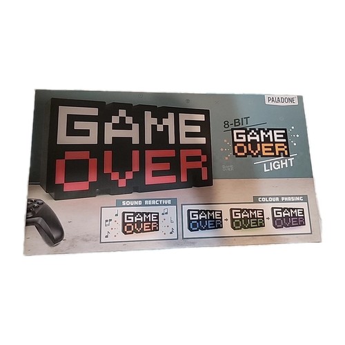 New Game Over Led Retro Gaming RGB Light Sign Lamp 8 Bit Yt Twitch Room ...