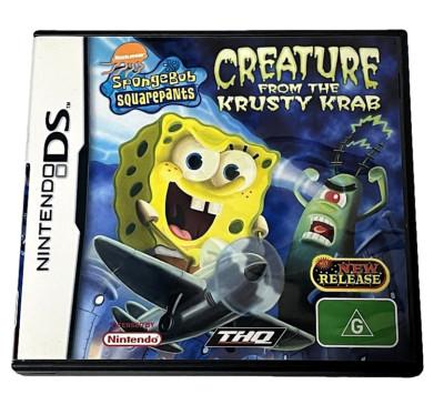 Spongebob Squarepants Creature From the Krusty Krab Nintendo DS Game ...