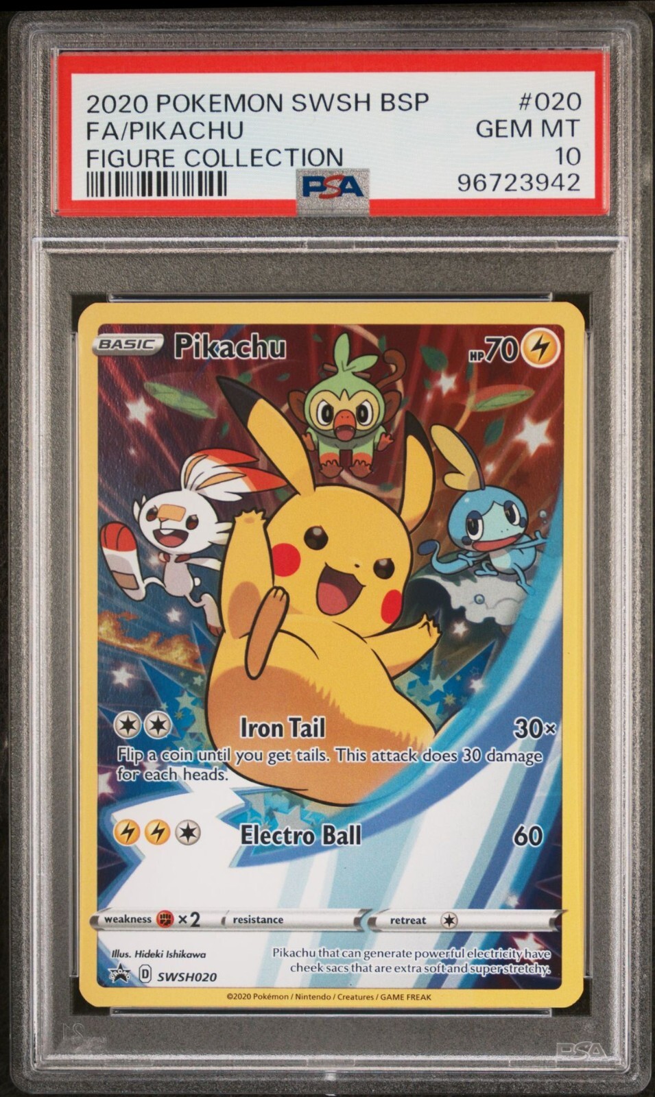 Pikachu 2020 Sword & Shield: Black Star Promo #SWSH020 Figure ...