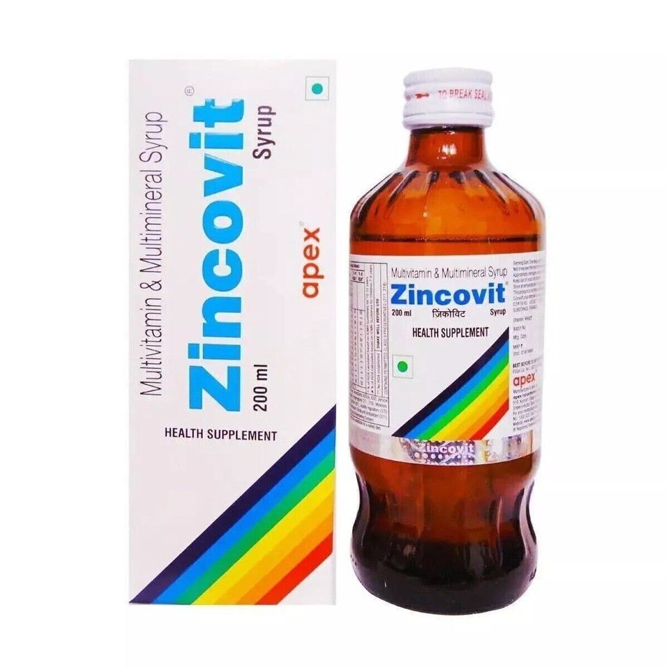 Apex Zincovit Syrup (200ml) for General Wellness for All | eBay