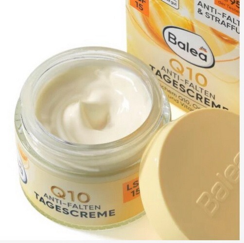 BALEA Q10 Day Face Cream SPF 15 Anti Wrinkle Tightens & Strengthens ...