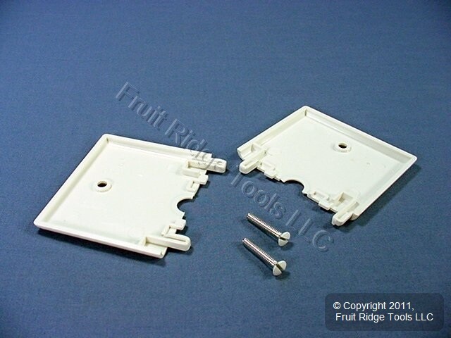 Leviton White Phone Cable Split Wallplate Telephone Cover .625/.406 ...