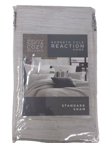 NWT Kenneth Cole Reaction Home Sham Element Standard Pillow Grey | eBay