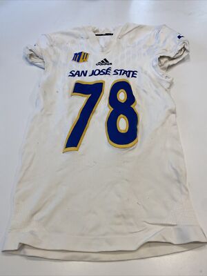 Game Worn Used adidas San Jose State Spartans SJSU Football Jersey XL 3 ...