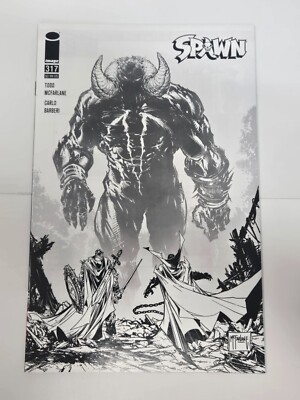 SPAWN #317 2021 NEAR MINT BLACK & WHITE COVER TODD MCFARLANE IMAGE ...