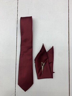Jemygins Mens Burgundy Neck Tie Bar Clip Set | eBay