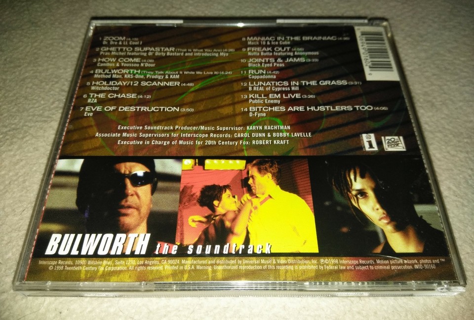 BULWORTH: Original Soundtrack (CD) - BLACK EYED PEAS, DR DRE, PUBLIC ...
