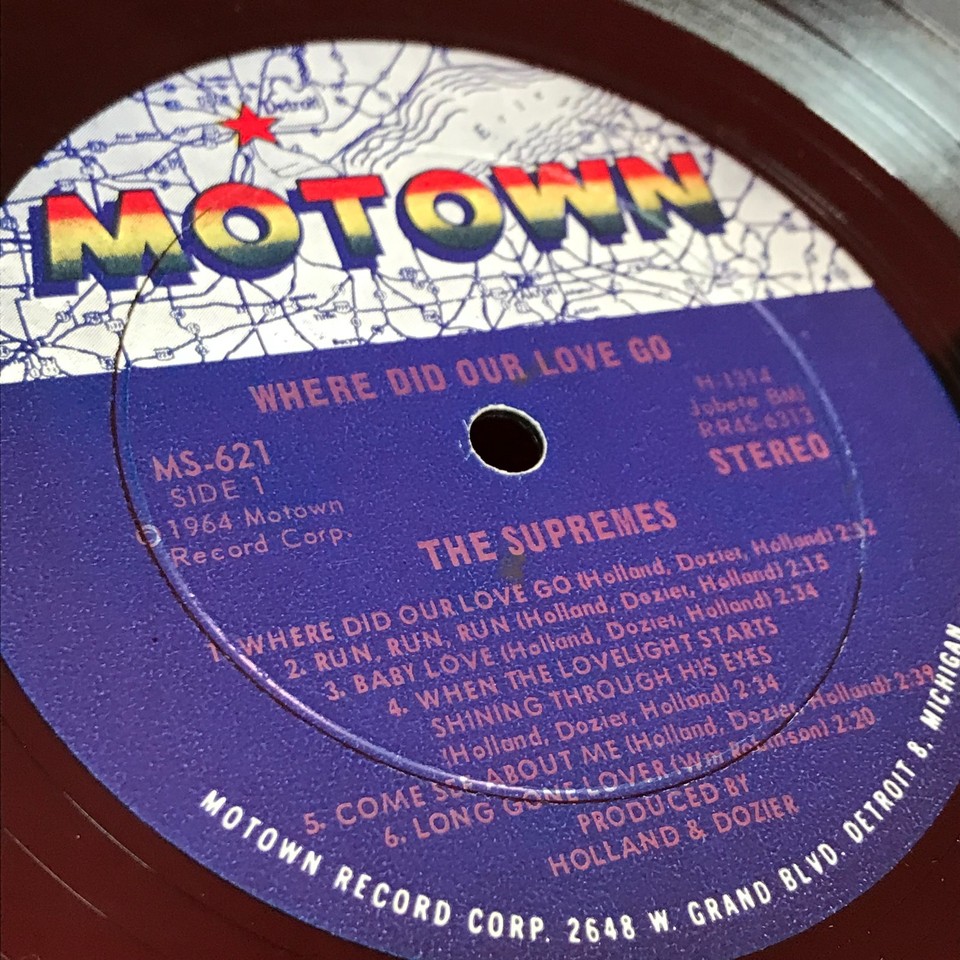 THE SUPREMES Where Did Our Love Go 1964 USA vinyl LP Motown S-621 Diana ...