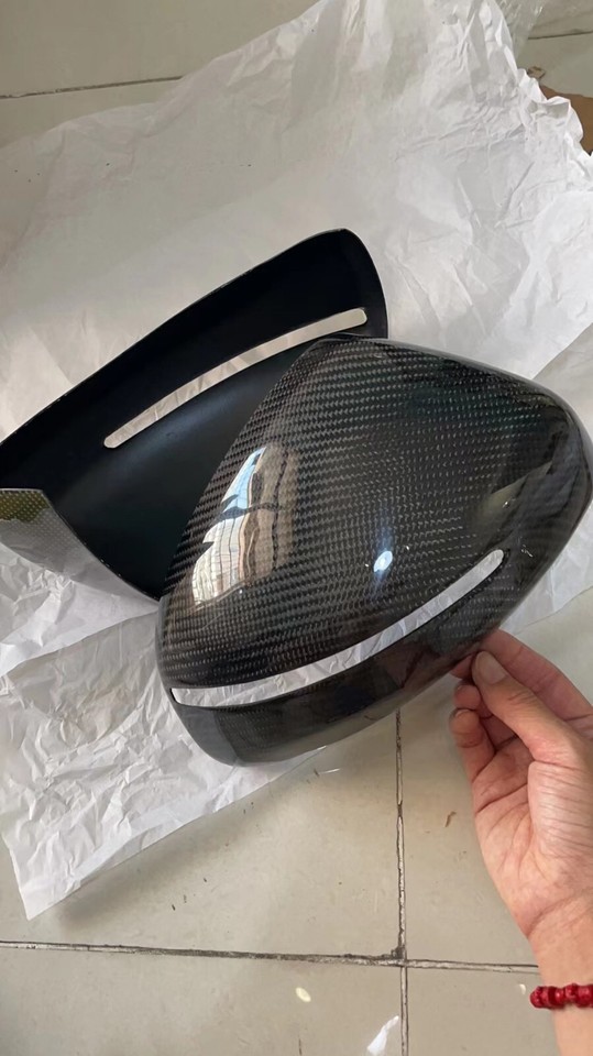 For Audi R8 2007-2012/TT 2007-2014 Real Carbon Fiber Rearview Mirror ...