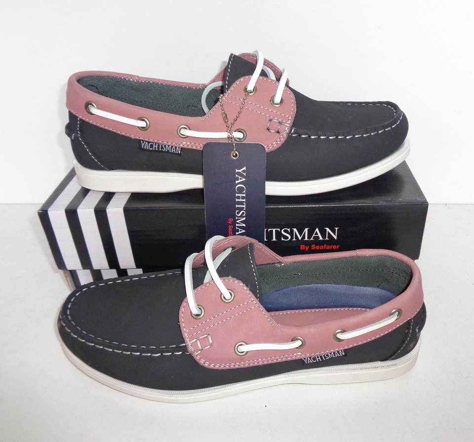 Yachtsman Leather New Ladies Boat Deck Casual Womens Trainers Shoes UK ...