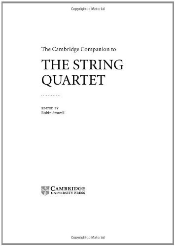 The Cambridge Companion to the String Quartet (Cambridge Compan 9780521801942 | eBay