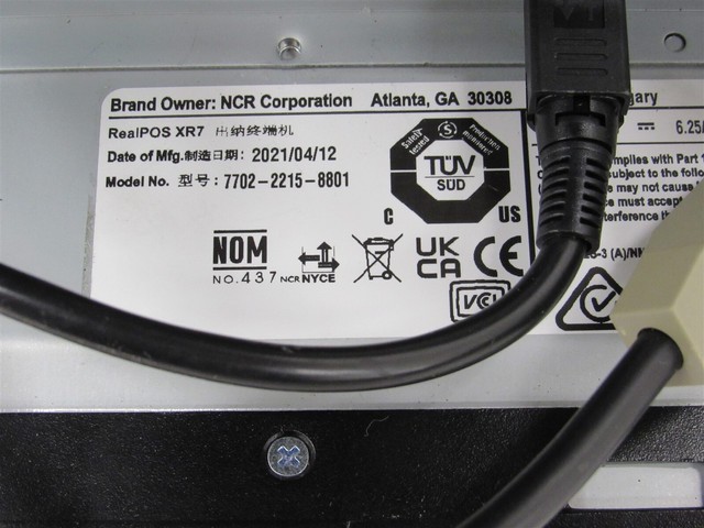 - NCR 7702-2215-8801 Real POS XR7 15" Celeron Display Touch Terminal ...