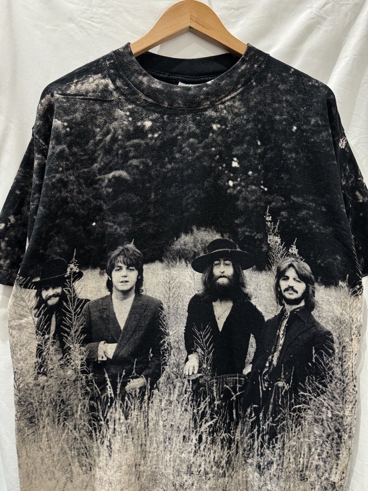Vintage 1995 The Beatles AOP Band Tee Shirt - Gem