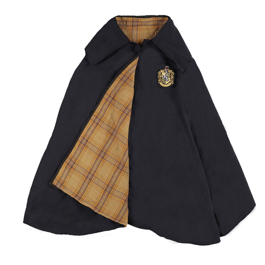 Harry Potter Hogwarts Hufflepuff Cape Robe Wizarding World Fantastic ...