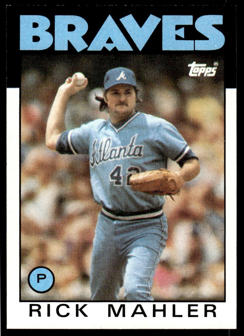 1986 Topps Baseball Card Rick Mahler Atlanta Braves #437 | eBay